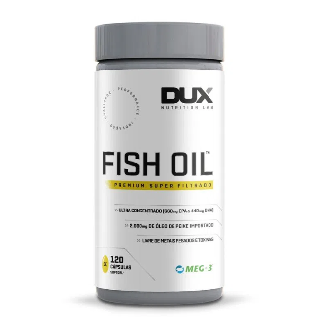 Omega 3 Fish Oil Pote 120 Capsulas - Dux Nutrition